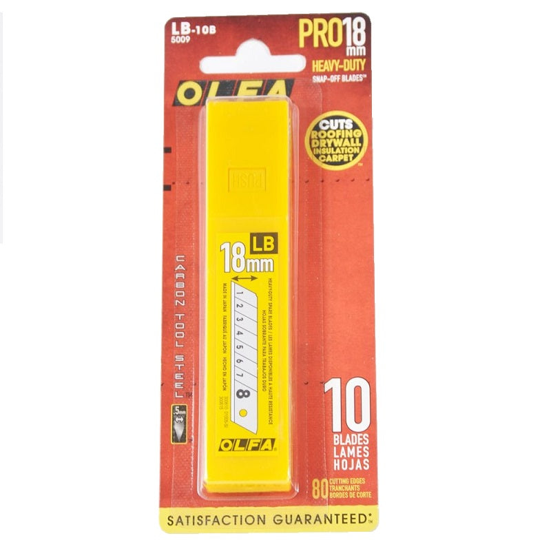 Blades - Replacement Olfa Knife Blades 18mm 10pk. (LB-10B)